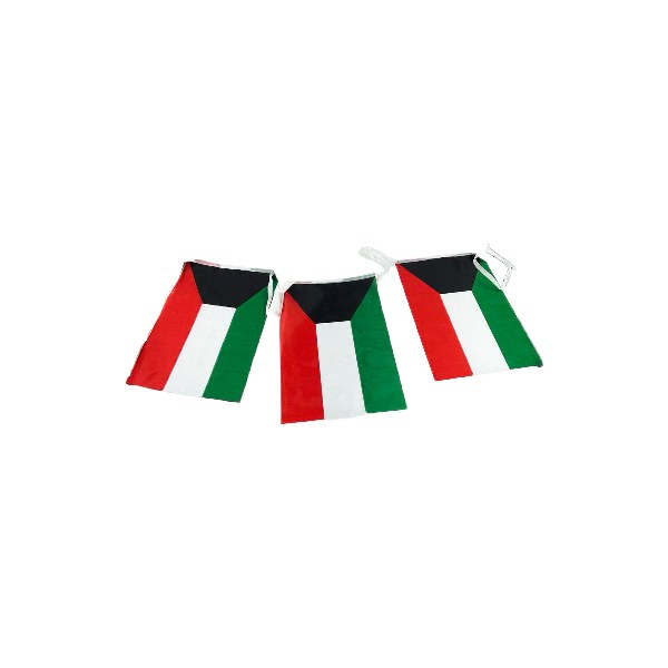 Kuwait flag set 20X28CM 9PCS || City Star